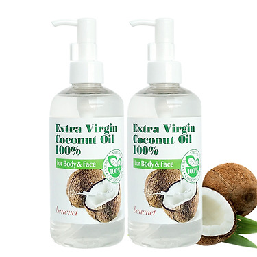 바르는 코코넛오일/ 베니넷 엑스트라버진 코코넛오일 100%, 300ml x 2개 | 톡딜