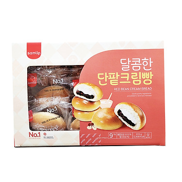 트레이더스 삼립 단팥크림빵 810G (90G X 9) | 톡딜