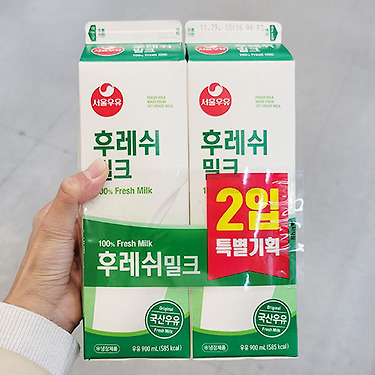 서울 후레쉬밀크 기획 900ML X 2입 X 2개 | 톡딜