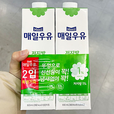 매일 후레쉬 저지방1_ 우유기획 900ML x 2입 X 2개 | 톡딜