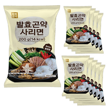 100g당 7kcal 빼빼곤약 발효곤약사리면200g x 10팩 | 톡딜