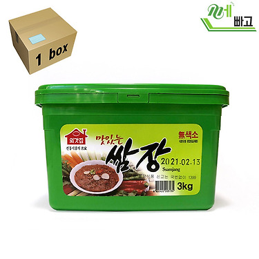 외갓집 맛있는 쌈장 (3kg x4개) 1box | 톡딜
