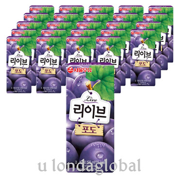 서울우유 리이브 포도 주스 과일 음료 190ml 72개입 | 톡딜