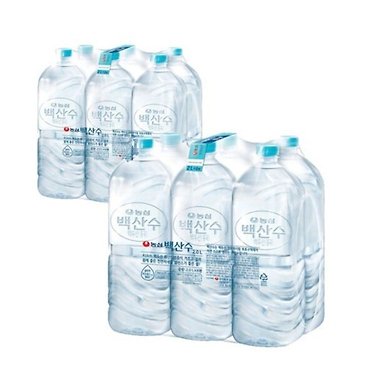 농심 백산수 무라벨 2L X 12병 (오늘출발) 생수 물 2l 무라벨생수 | 톡딜