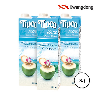 팁코 코코넛워터 혼합주스 1L x 3팩 | 톡딜