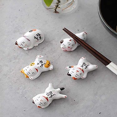 야옹이 젓가락 받침 5PSet 2Type_zic | 카카오톡 쇼핑하기