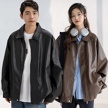 [issac] 남성 자켓 오버핏 카라 항공 자켓 블루종 남녀공용 | 톡딜