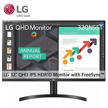 LG 32인치 QHD 프리싱크 HDR10 모니터 32QN55T 리퍼 | 톡딜
