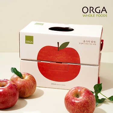 [ORGA] 저탄소GAP인증 사과 선물세트(1.4kgX2박스) | 톡딜