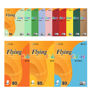 삼원 플라잉칼라 A4 80g P 25매 색지 종이 | 톡딜