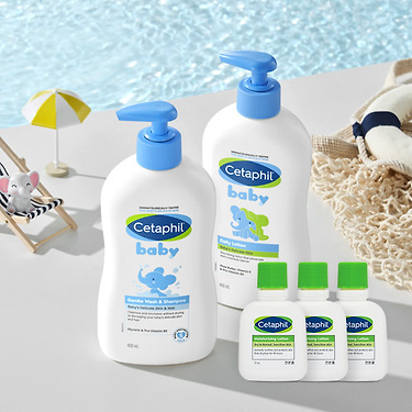 세타필 베이비 저자극 로션 400ml+올인원 바디워시 앤 샴푸 400ml+미니 로션 29ml 3개 | 톡딜