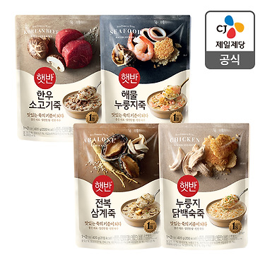 [복날/보양식] CJ 햇반 파우치죽 420g 16종 골라담기 | 톡딜