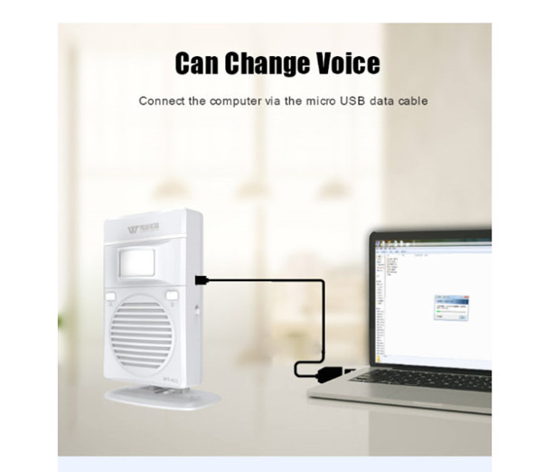 WT-X22 자동 음성 안내기 무선 센서 경보기 무인매장 인사기 안내멘트 작업현장 안전수칙 | 톡딜